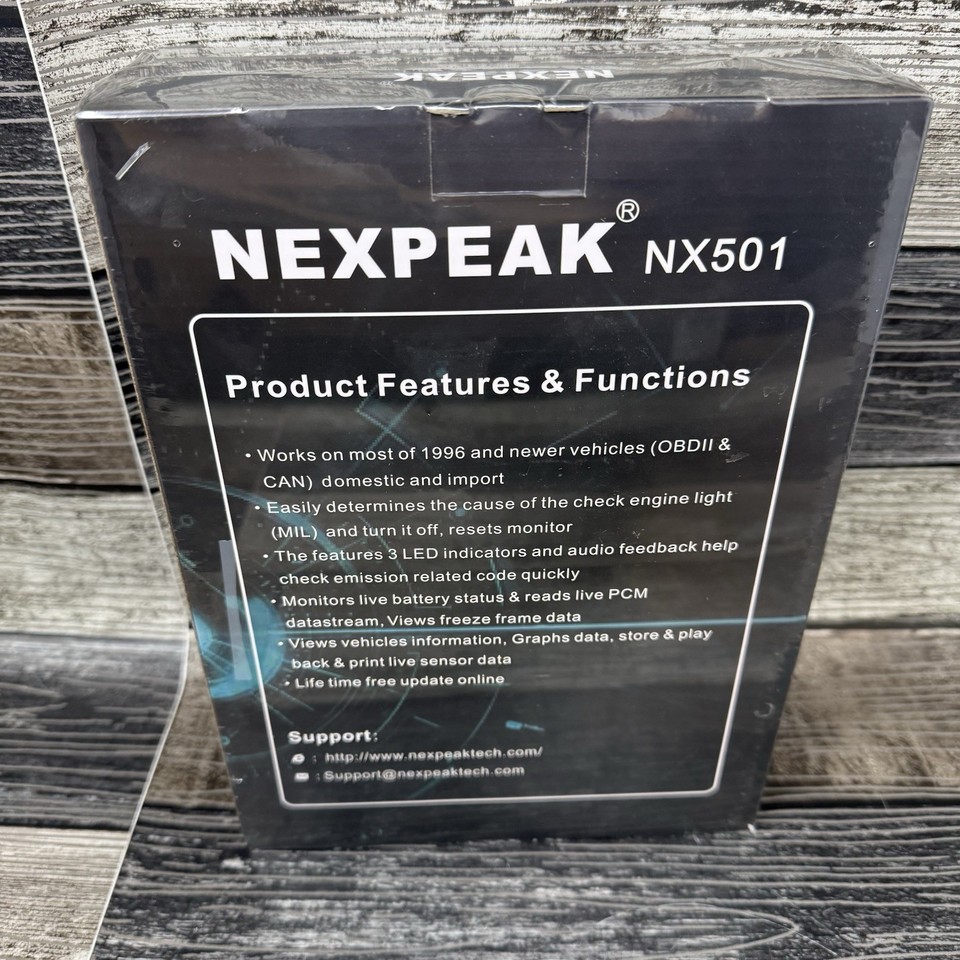 NEXPEAK NX501 OBD2 Automotive Car Diagnostic Scanner OBDII New Sealed ...