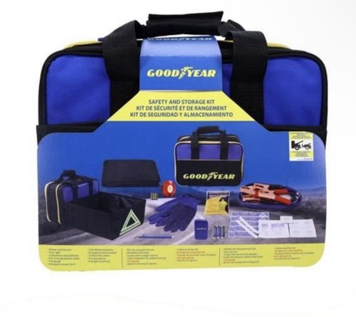 GoodYear Travel Safety Kit GY3005 Roadside Emergency Car Kit w/ Jumper ...