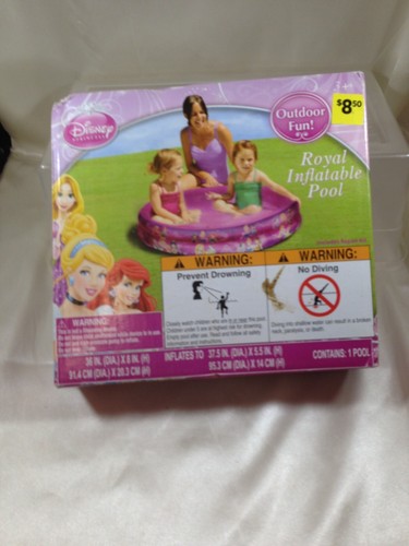 Disney Princess Royal Inflatable Pool 37.5” Round NIB | eBay