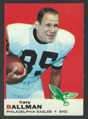 1969 Topps #41 GARY BALLMAN Philadelphia Eagles NO CREASES | eBay
