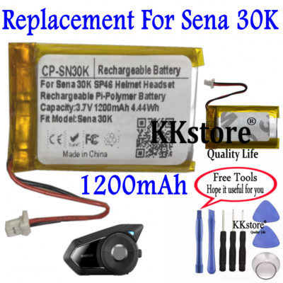 For Sena 30K For Sena 50S Bluetooth Headset 30K SP46 1200mAh ...