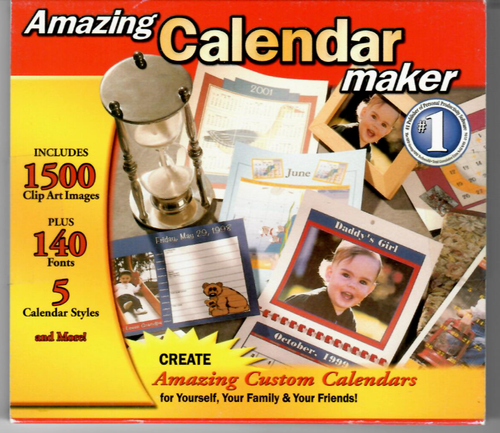 Amazing Calendar Maker (PC, 2000) 22787167806| eBay
