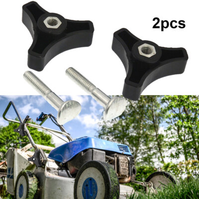 2x Triangle Handle Knob Nut Screw Bolt Replacement Parts Lawn Mower ...