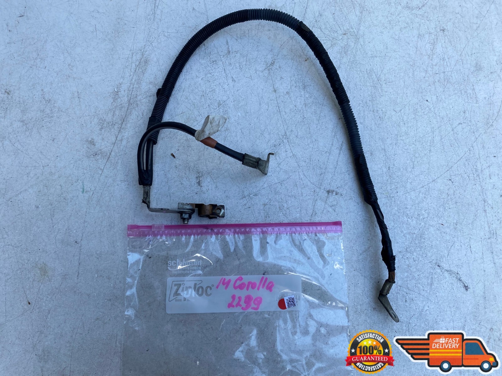 2014-2019 TOYOTA COROLLA NEGATIVE BATTERY CABLE WIRE WIRING OEM 14 15 ...