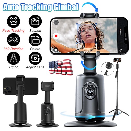 360 Auto Face Tracking Gimbal AI Smart Gimbal Auto Phone Holder For ...