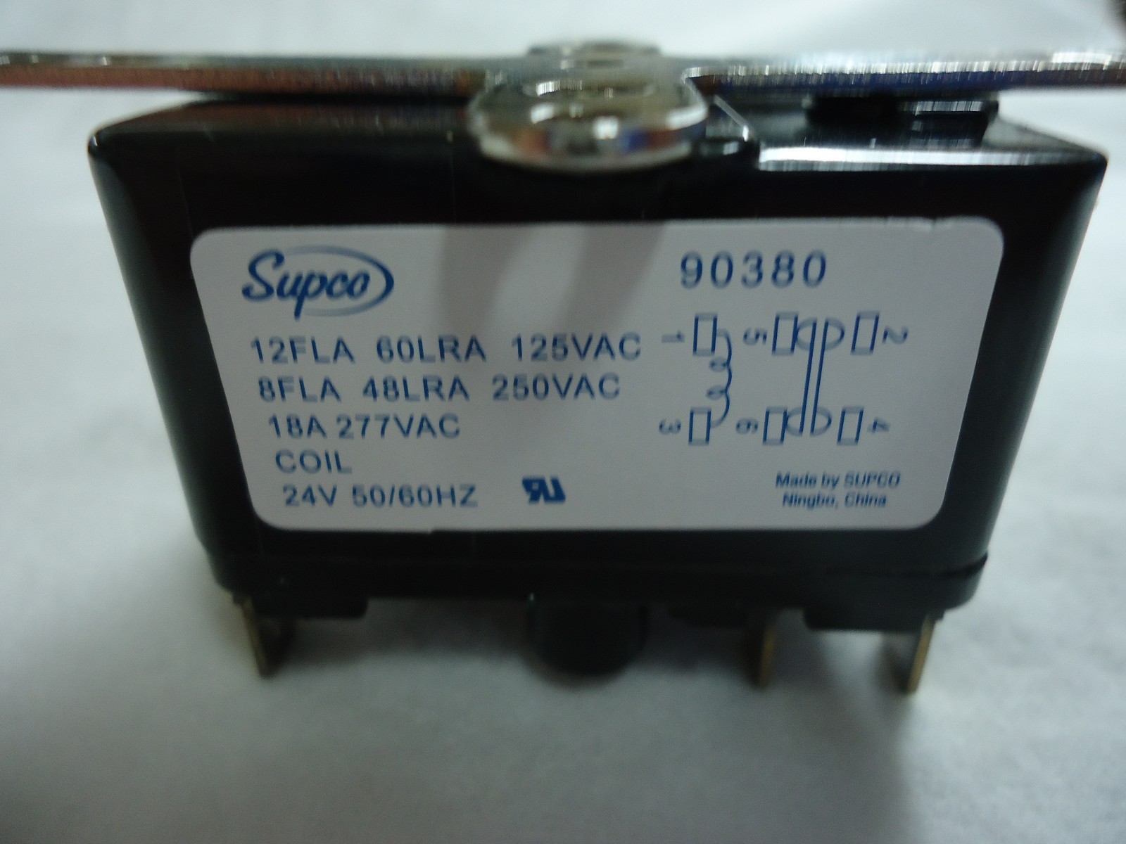 Supco 90380 General Purpose Fan Relay, NO/NC, 24 VAC | eBay