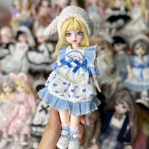 Lovely 1/6 BJD Doll Girl Full Set MJD Doll Ball Joints Eye Face Clothes ...