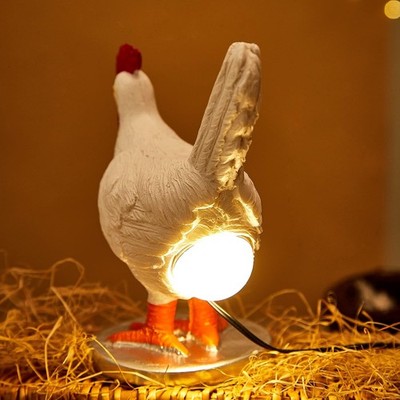 Chicken Egg Lamp Funny Chicken Lamp With Egg In Butt Lifelike Led ...
