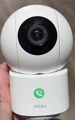 AOSU Indoor Cam P1 Pro Security Camera - 2K 360° Pan Tilt - White | eBay