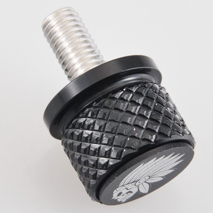 Knurled Skull Rear Fender Seat Bolt Screw For Indian Chief Chieftain ...