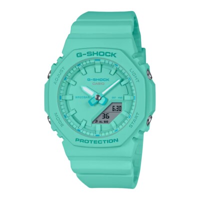 Casio Turquoise Womens Analogue-Digital Watch G-shock GMA-P2100-2AER ...