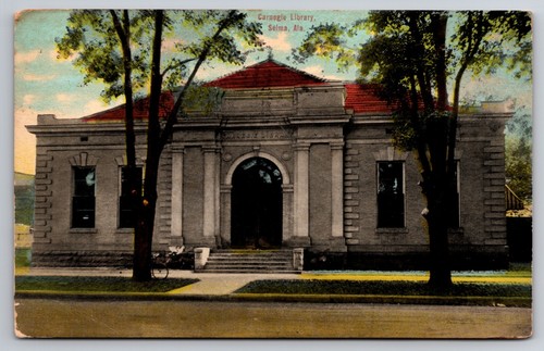 Carnegie Library Selma Alabama AL 1910 Postcard | eBay