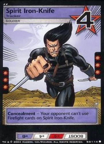 GI Joe TCG: Spirit Iron-Knife, Tracker [Played] from set GI Joe Base ...