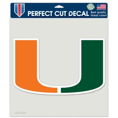 Miami Hurricanes Full Color Die Cut Decal - 8" X 8" | eBay
