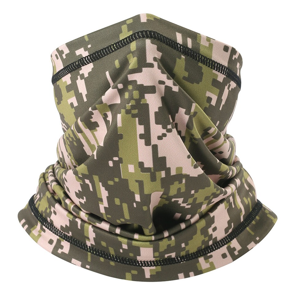 Camo Tactical Neck Gaiter Face Mask Scarf Breathable Bandana Cover ...