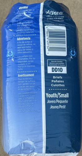 Attends Youth Brief Extra Small Youth Heavy 20-34 Inches - 24 Count ...