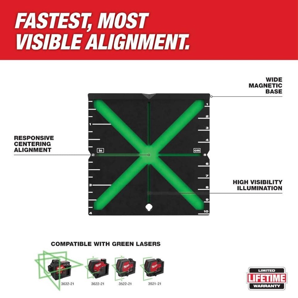 High Visibility Centering Alignment Target For Laser Level | eBay