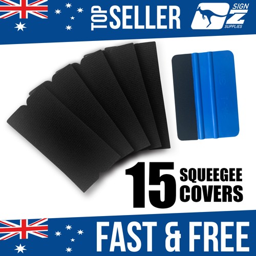 15 Car Wrapping Vinyl 3M Felt Squeegee Buffer Monkey Strips Tool Wrap ...