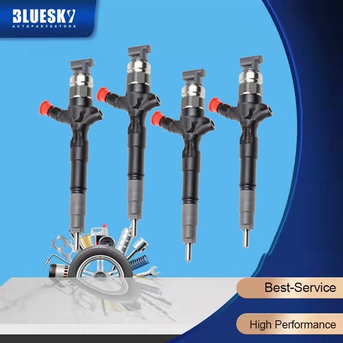 4PCS NEW DIESEL FUEL INJECTOR SET FOR TOYOTA HILUX KUN26R 1KD-FTV D4D 3 ...