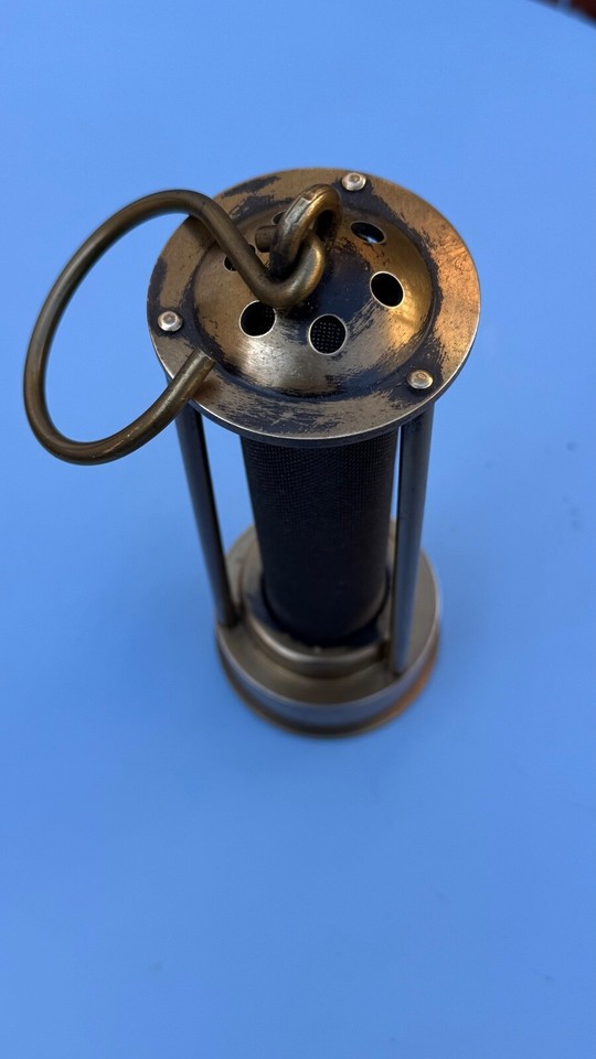 UNUSUAL DOME TOP MINERS DAVY LAMP | eBay UK