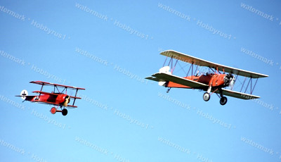 German Fokker Triplane & Curtiss Fledgling Planes 1985 Original 35mm ...