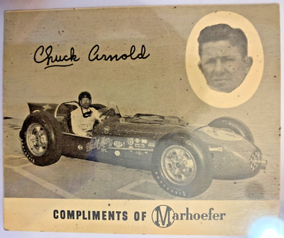 Rare Indy 500 1961 Marhoefer Meats Chuck Arnold | eBay