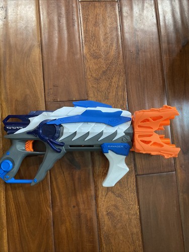 NERF Alien Menace Ravager Elite Rotating Barrel Blaster RARE TOYS R US ...