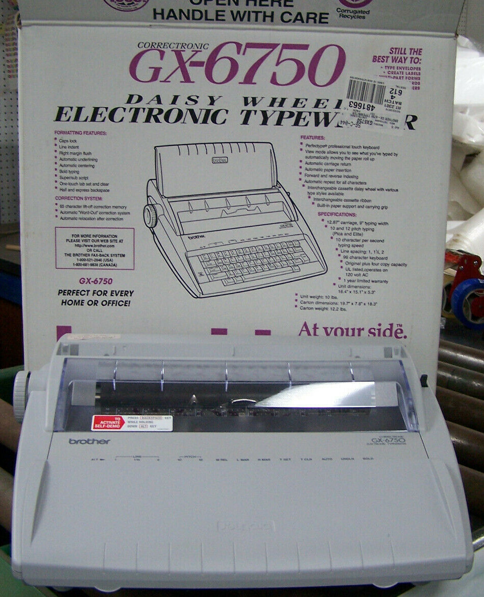 Brother Brother Gx6750 Daisy Wheel Electronic Typewriter Amazon.com: