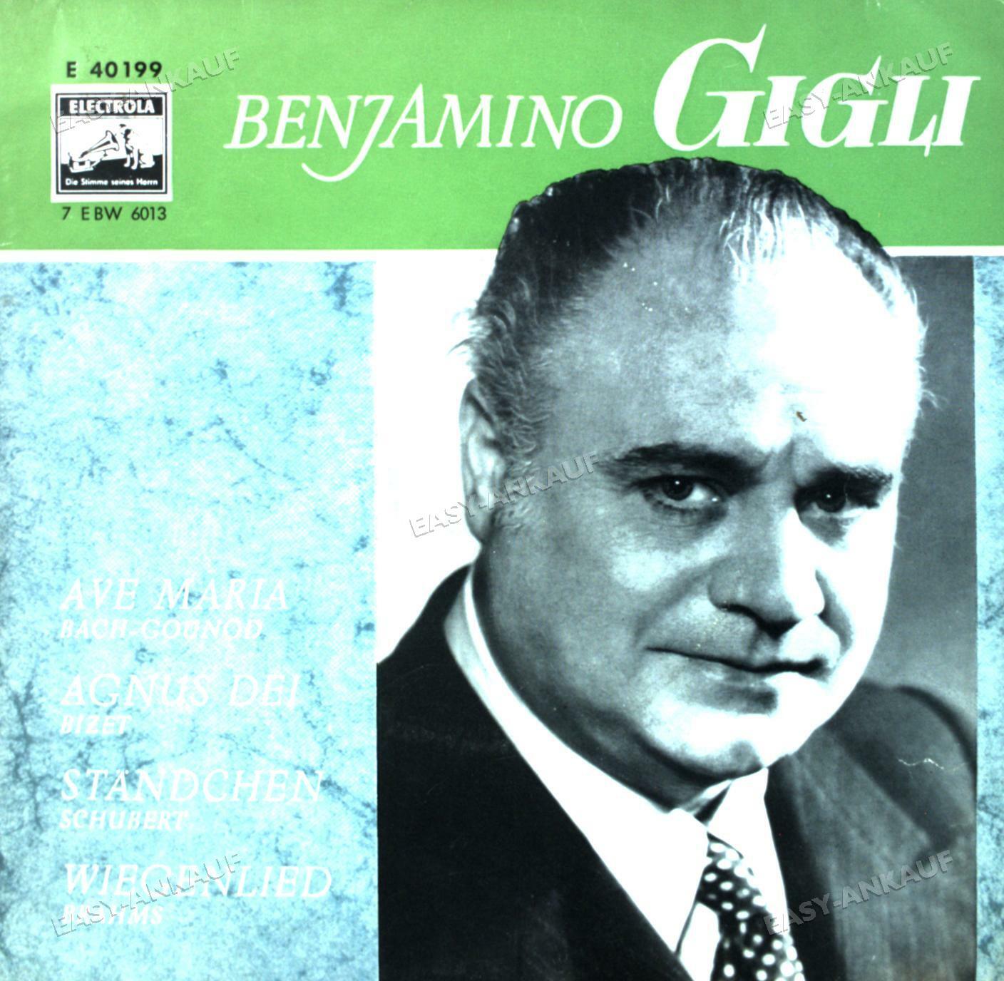 Beniamino Gigli - Ave Maria 7in (VG+/VG+) ' | eBay