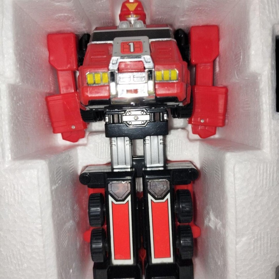 Japan BANDAI Power Rangers Turbo Rescue Megazord Deluxe Double Morphing ...
