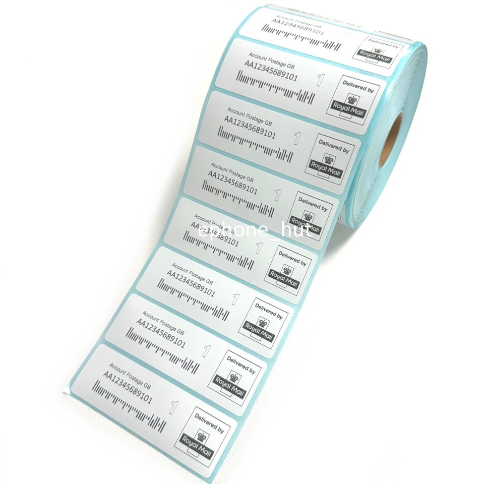 Royal Mail Barcode PPI Labels Stickers Custom 1st 2nd Class UNA UNB UNG ...