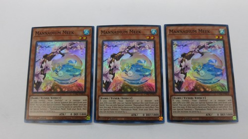 3x MANNADIUM MEEK MONSTER CYAC-EN014 1ST EDITION SUPER YUGIOH NM ...