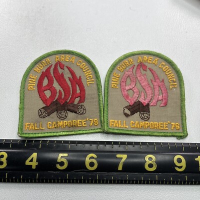 1978 PINE BURR AREA COUNCIL FALL CAMPOREE Boy Scouts Patch Lot (Rough ...