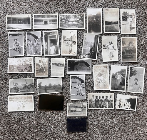 WWII Photo Lot (27) + 2 Negatives | Army Examiner Stamped | Pacific ...