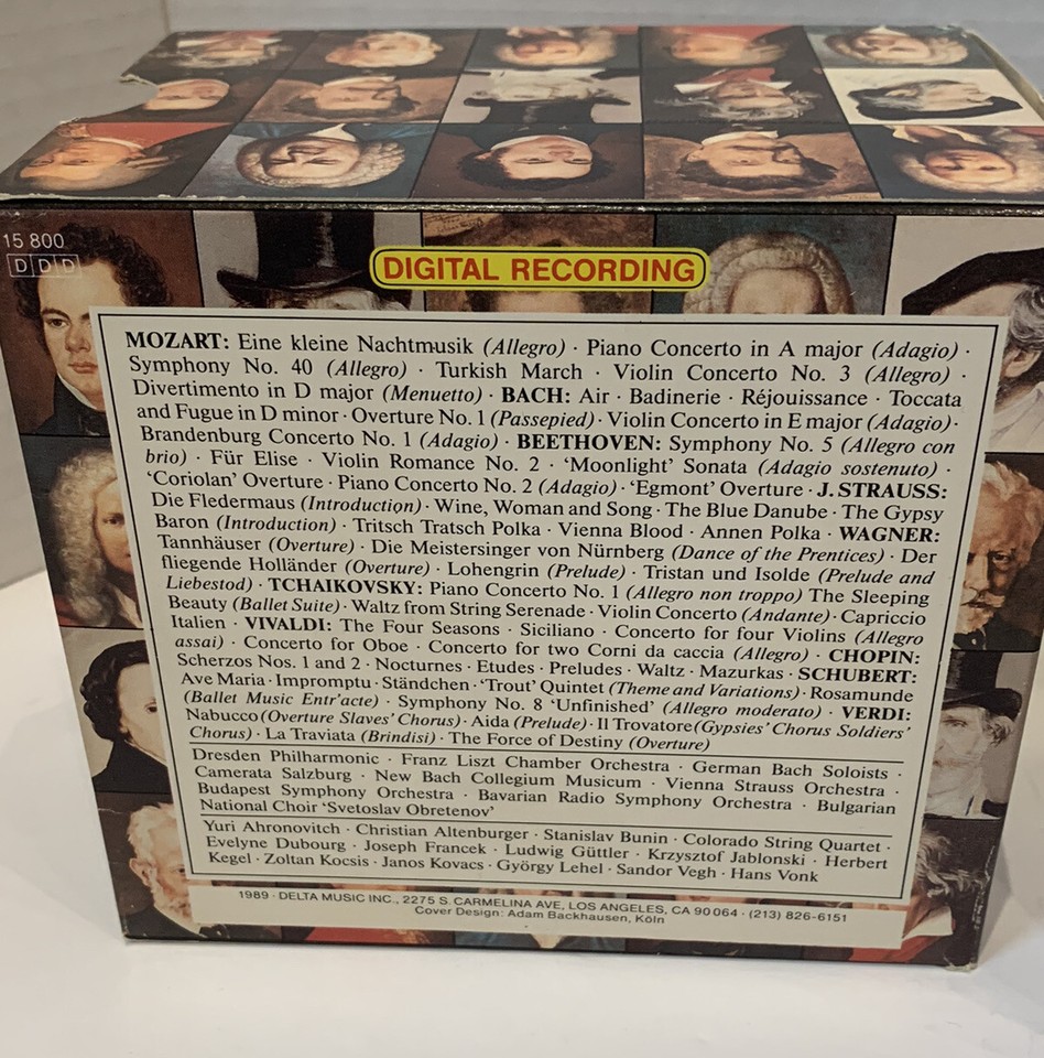 Masters of Classical Music (CD, Oct-1990, 10 Discs, Laserlight ...