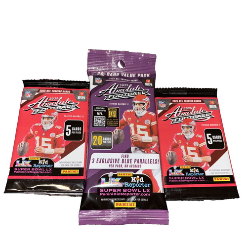2025 Panini Absolute Football 20 Card Pack &(2)2025 Panini Absolute 5 ...