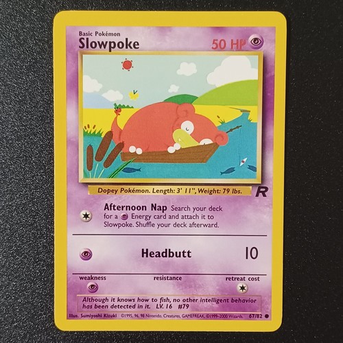 Pokemon TCG Team Rocket Slowpoke 67/82 Common | eBay