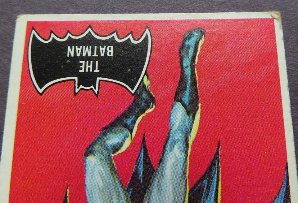 Batman Cards 1966 Orange Backs 1-2-3 The Batman, Robin-Boy Wonder, Bat ...