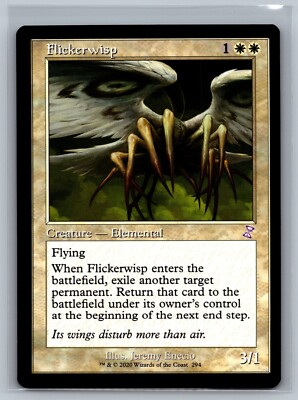 Magic MTG Time Spiral Remastered Timeshifted Flickerwisp #294 TCG CCG | eBay