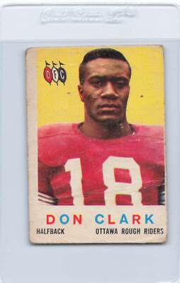 1959 Topps CFL #57 Don Clark Roughriders VG *DA-B2436 | eBay