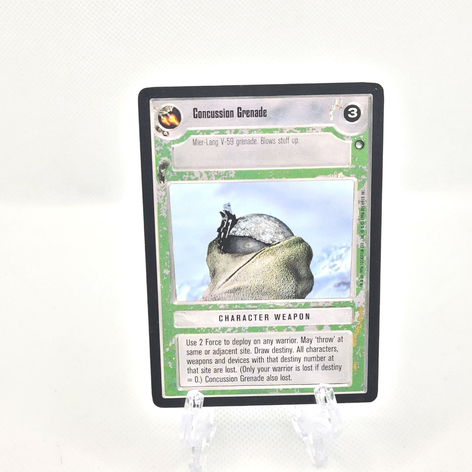 Star Wars CCG Hoth Limited Black Border Concussion Grenade Weapon R1 ...