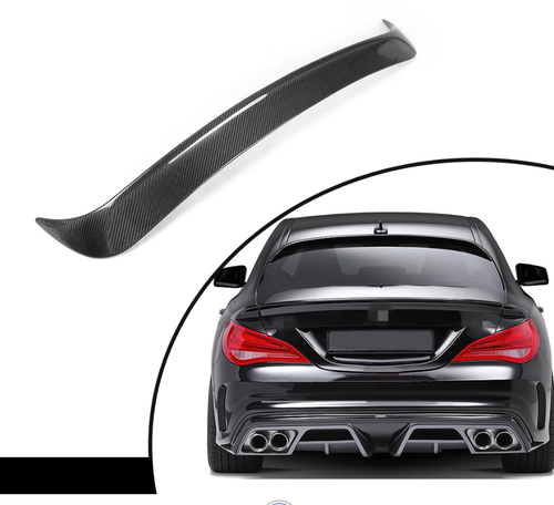 Carbon Fiber Rear Roof Spoiler Wing For Mercedes Benz C117 CLA250 CLA45 ...