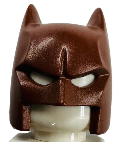 LEGO New Reddish Brown Minifig Mask Batman Catman Cowl Open Chin 18987 ...