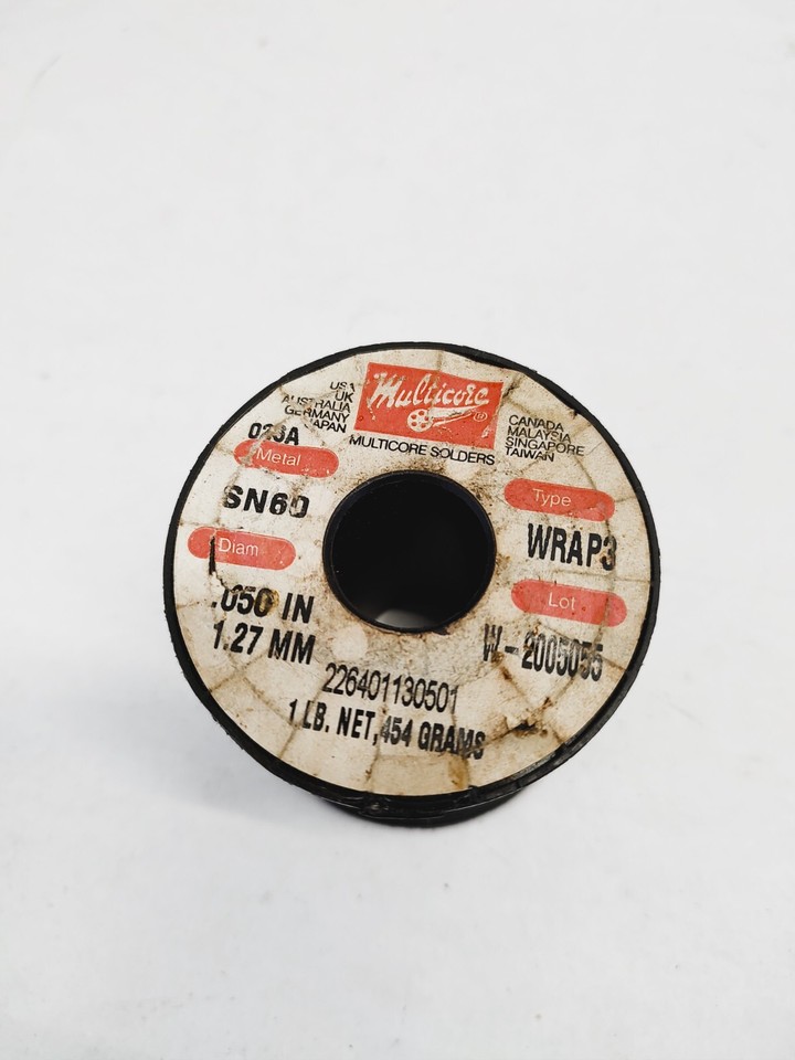 Multicore SN60 WRAP3 .050in Solder ( opened partial roll) | eBay