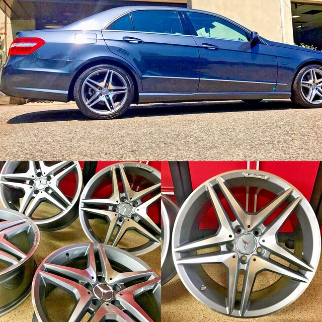 828 MERCEDES 18 INCH E63 18/8.5 RIMS WHEELS SET4 FITS E350 4MATIC E550 ...