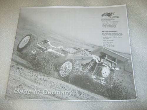Preisliste 5 2011 FG Modellsport Gröschl NEU 1:5 Großmodell Tourenwagen ...