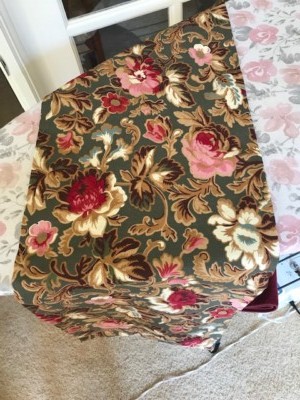 Custom-made w/ Longaberger MAJOLICA GARDEN fabric Table runner - 4 diff ...