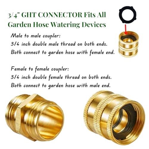 Garden Hose Adapter, Male to Male Hose Adapter, Female to Female Hose ...