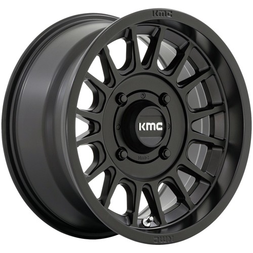 KMC UTV KS138 Impact 15x10 4x137 +0mm Satin Black Wheel Rim 15" Inch ...