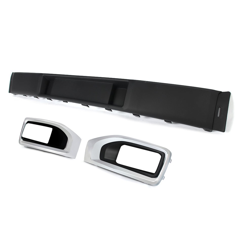 For GMC Yukon XL 2015-2020 Front Fog Light Cover Chrome Frame+ Lower ...